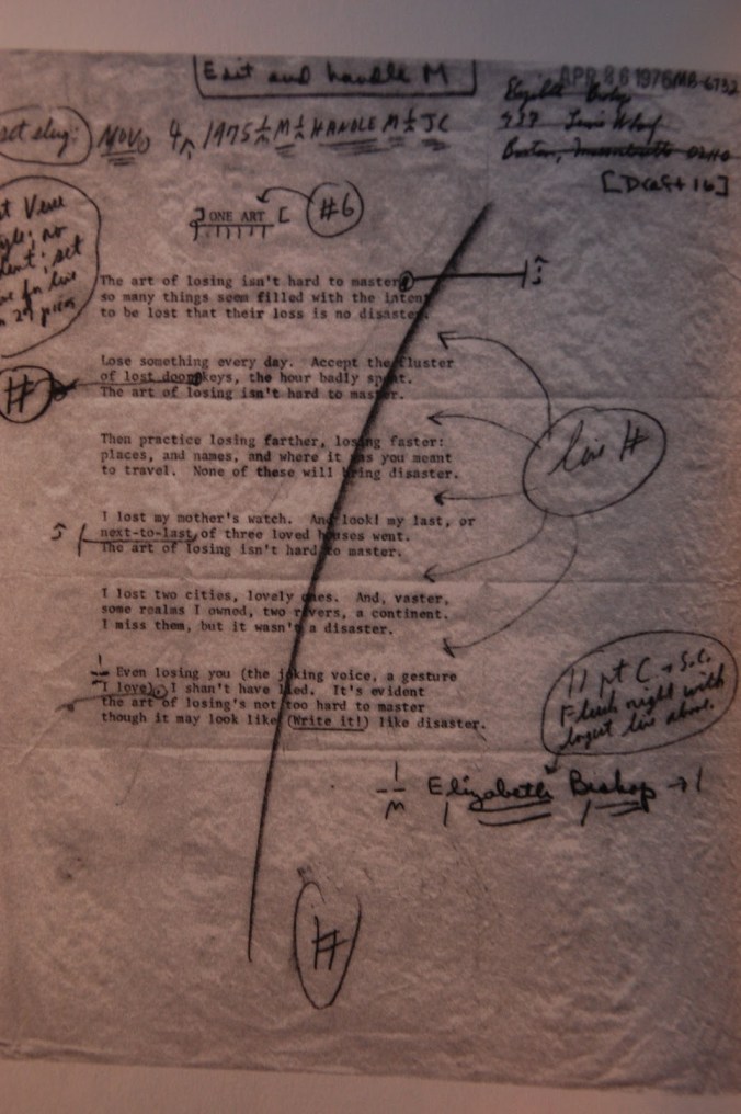 One Art, 17 Drafts – David J. Bauman